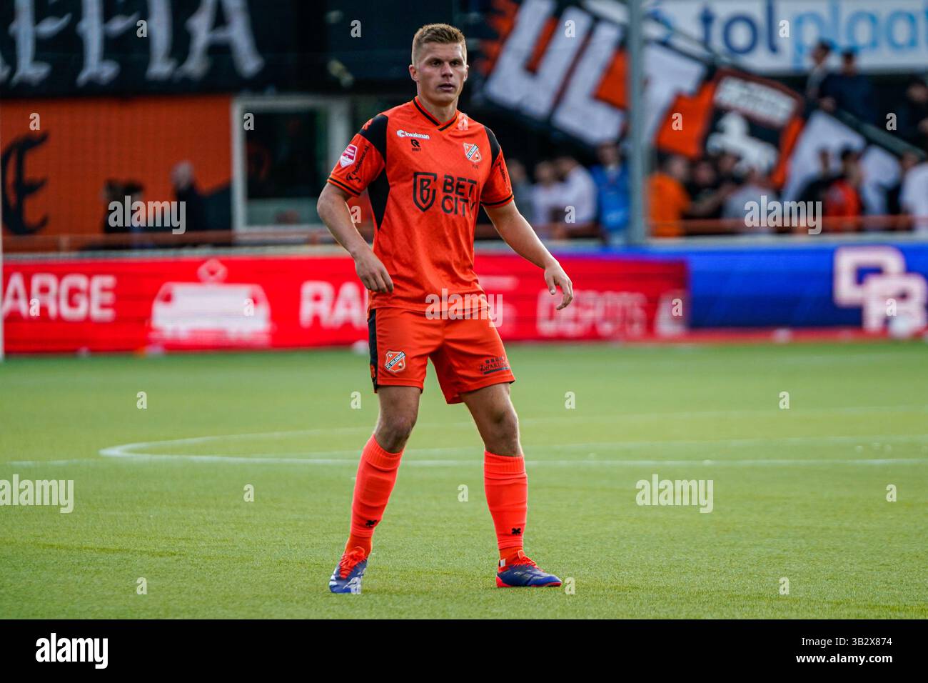 VOLENDAM, NETHERLANDS - APRIL 20: Milan de Haan of FC Volendam looks on ...