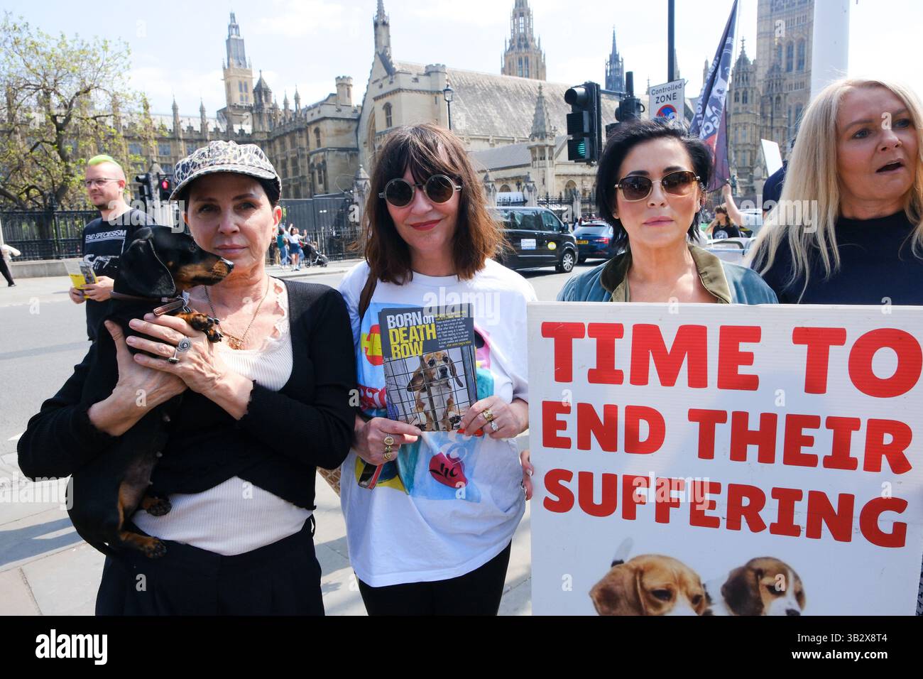 Parliament Square, London, UK. 28th Apr 2025. Protest against MBR Acres ...