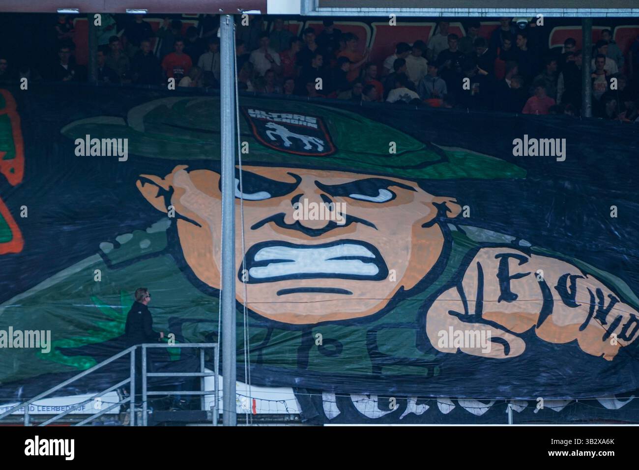 VOLENDAM, NETHERLANDS - APRIL 20: fans of FC Volendam during the Dutch ...