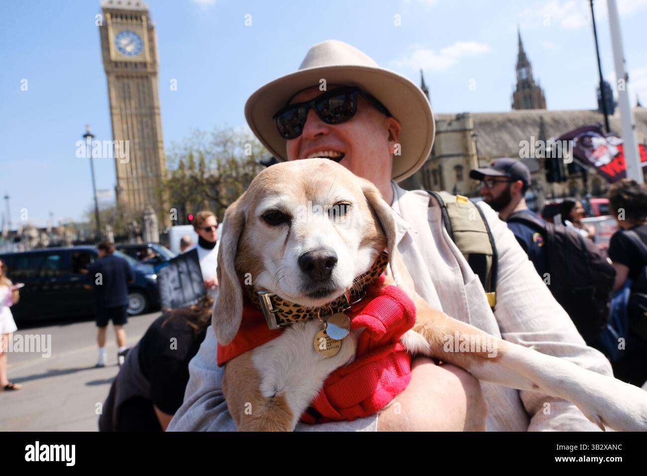 Parliament Square, London, UK. 28th Apr 2025. Protest against MBR Acres ...