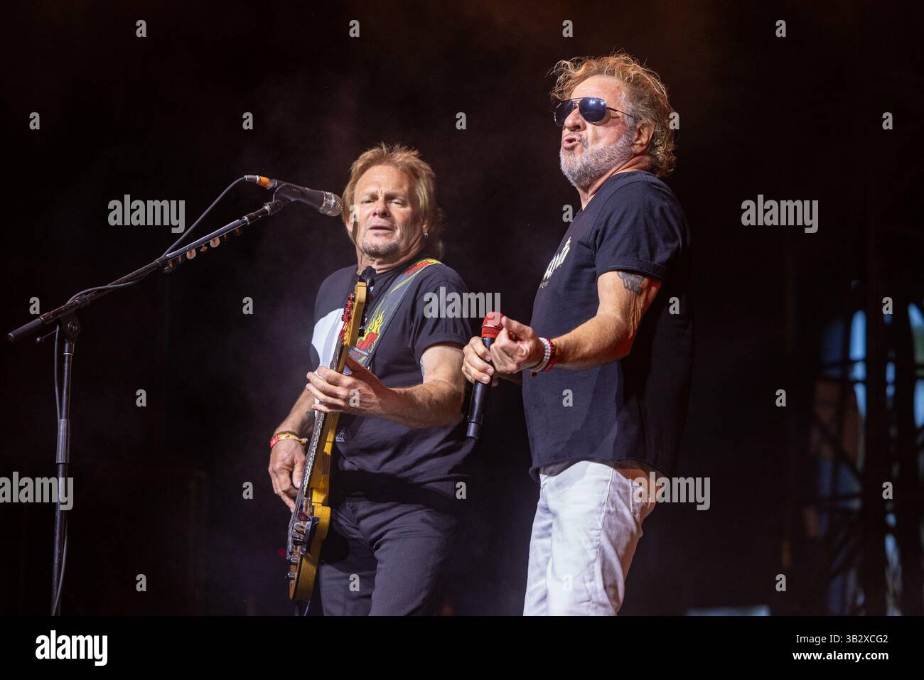 Indio, USA. 27th Apr, 2025. Michael Anthony and Sammy Hagar during the ...