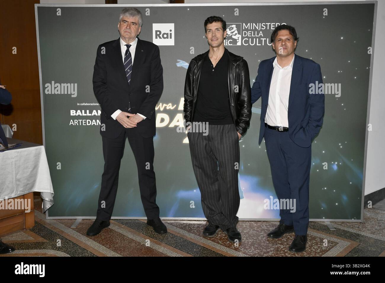 Rome: Ministry of Culture, Spadolini Hall. Photocall for the broadcast ...