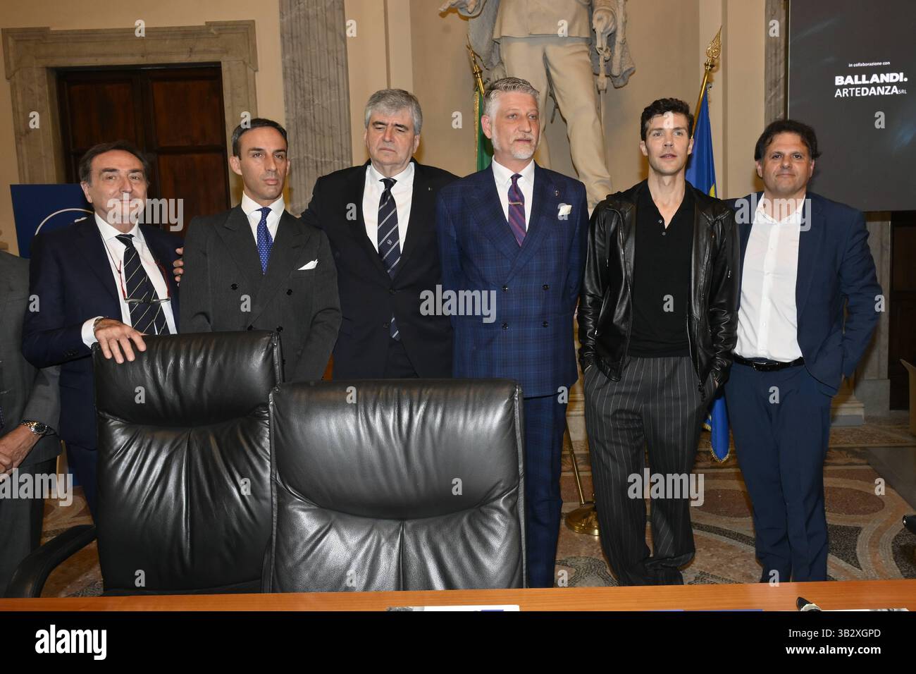 Rome: Ministry of Culture, Spadolini Hall. Photocall for the broadcast ...