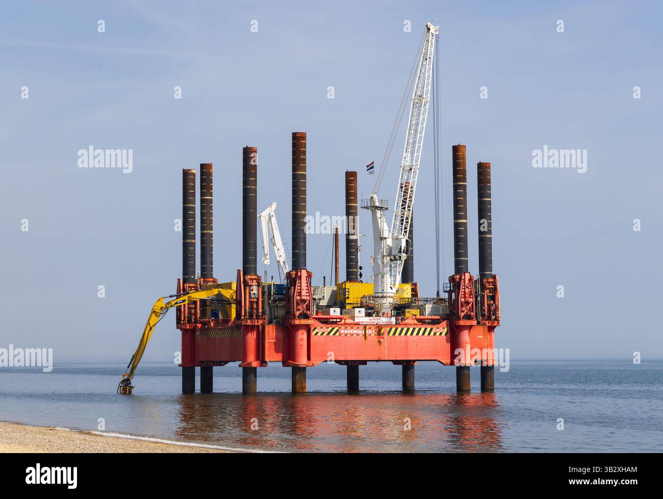 Wavewalker 1 vessel undertaking a seabed survey in preparation of the ...