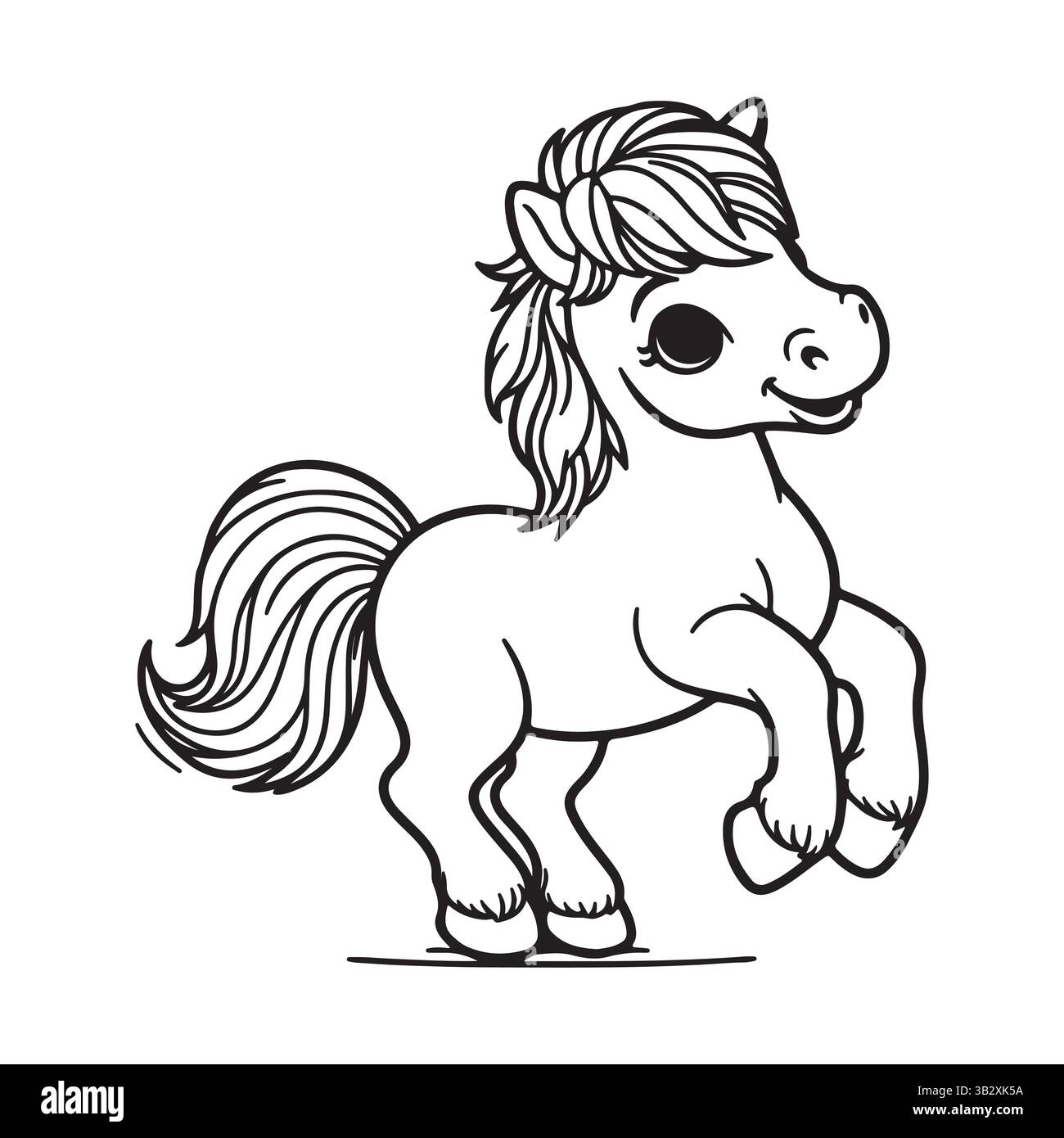 Kids cartoon animal Black and White Stock Photos & Images - Alamy