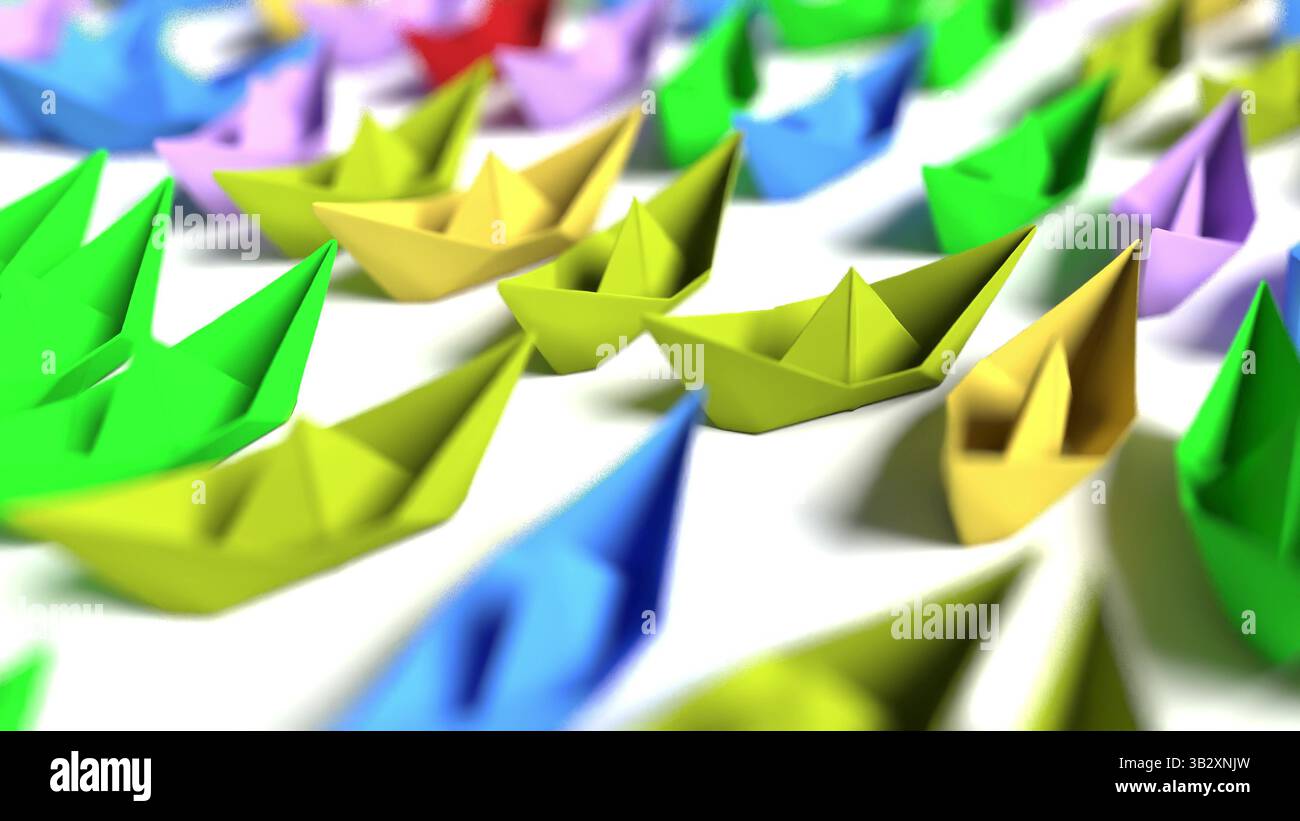 Paper boat race hi-res stock photography and images - Alamy