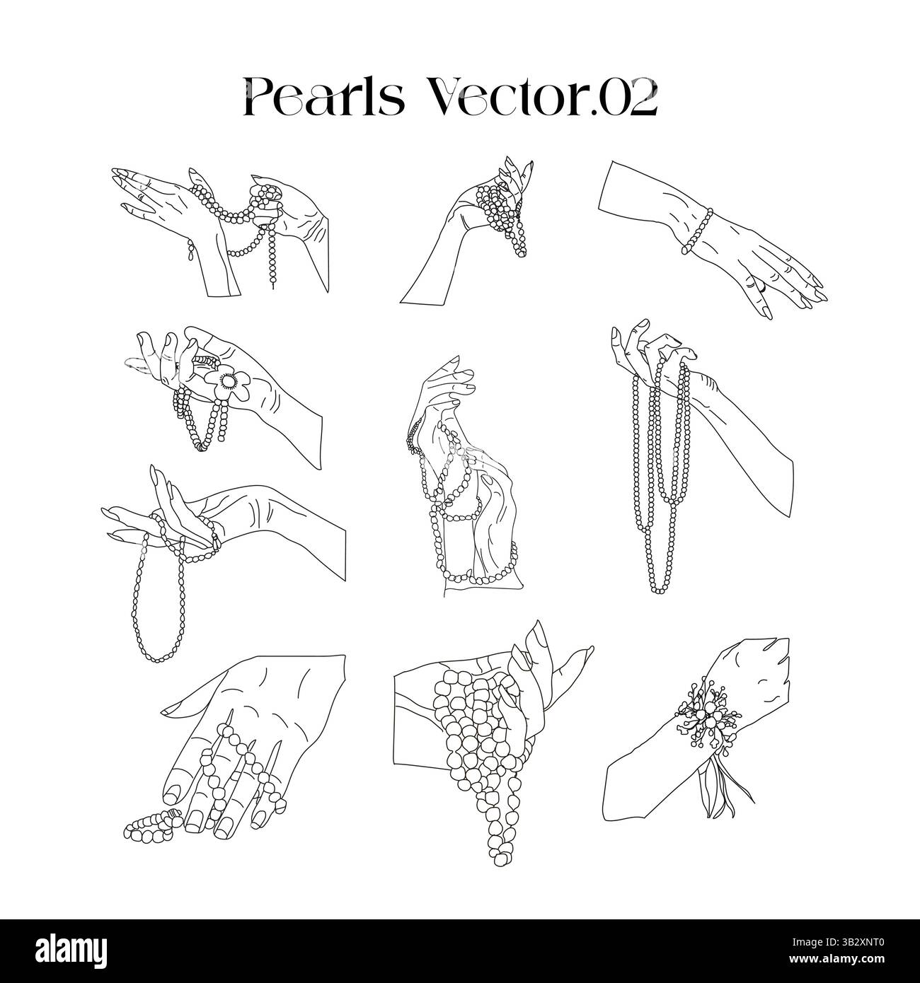 Sparkling necklace Stock Vector Images - Alamy