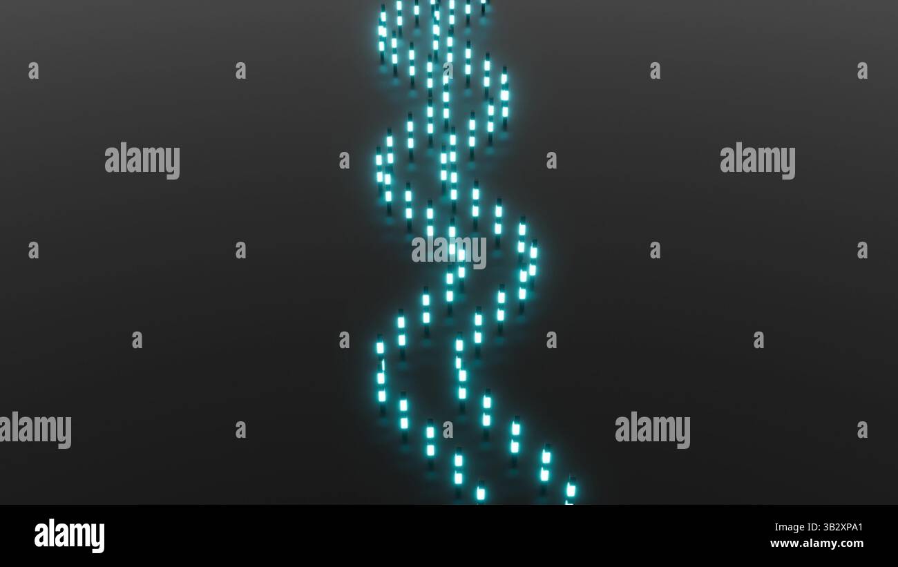 Led neon lights curve roads hi-res stock photography and images - Alamy