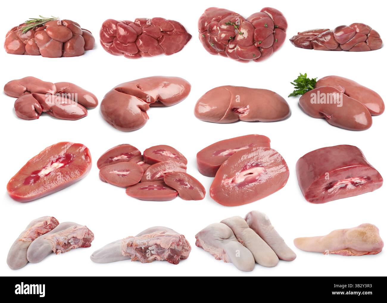 Group different fresh meats hi-res stock photography and images - Alamy