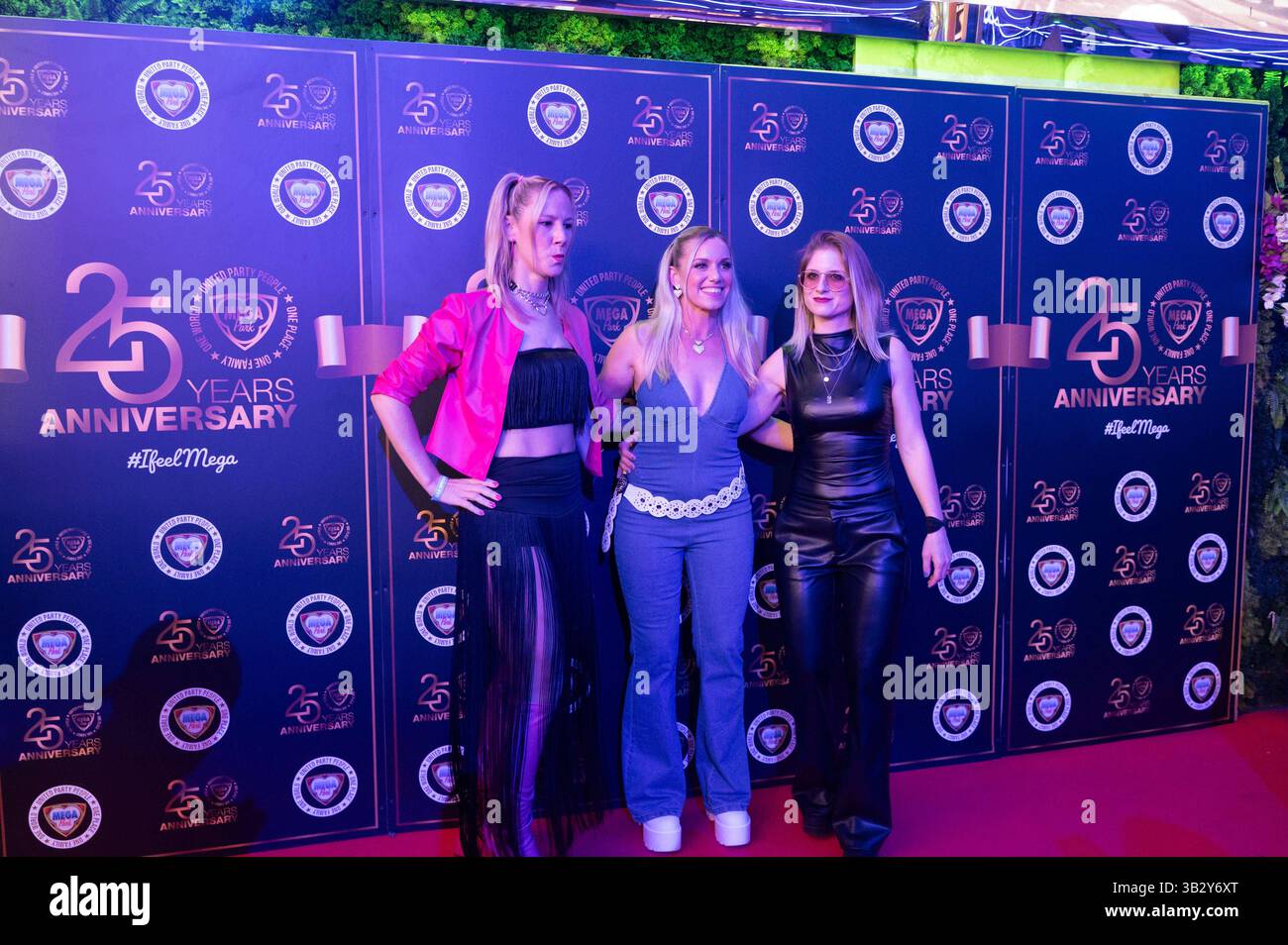 20250427 Mega Park Opening PALMA, SPAIN - APRIL 27 2025 : Milla Pink ...