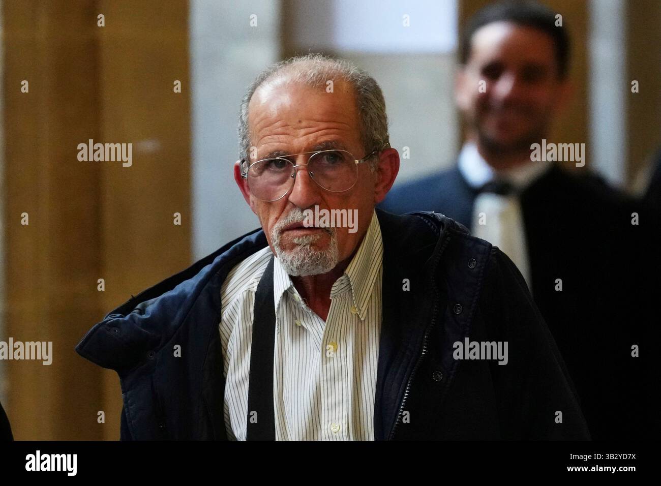 Defendant Aomar Aït Khedache, one of the men accused in the 2016 armed ...