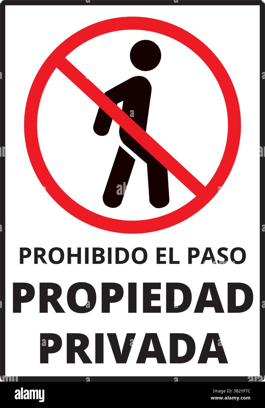 Paso prohibido Stock Vector Images - Alamy