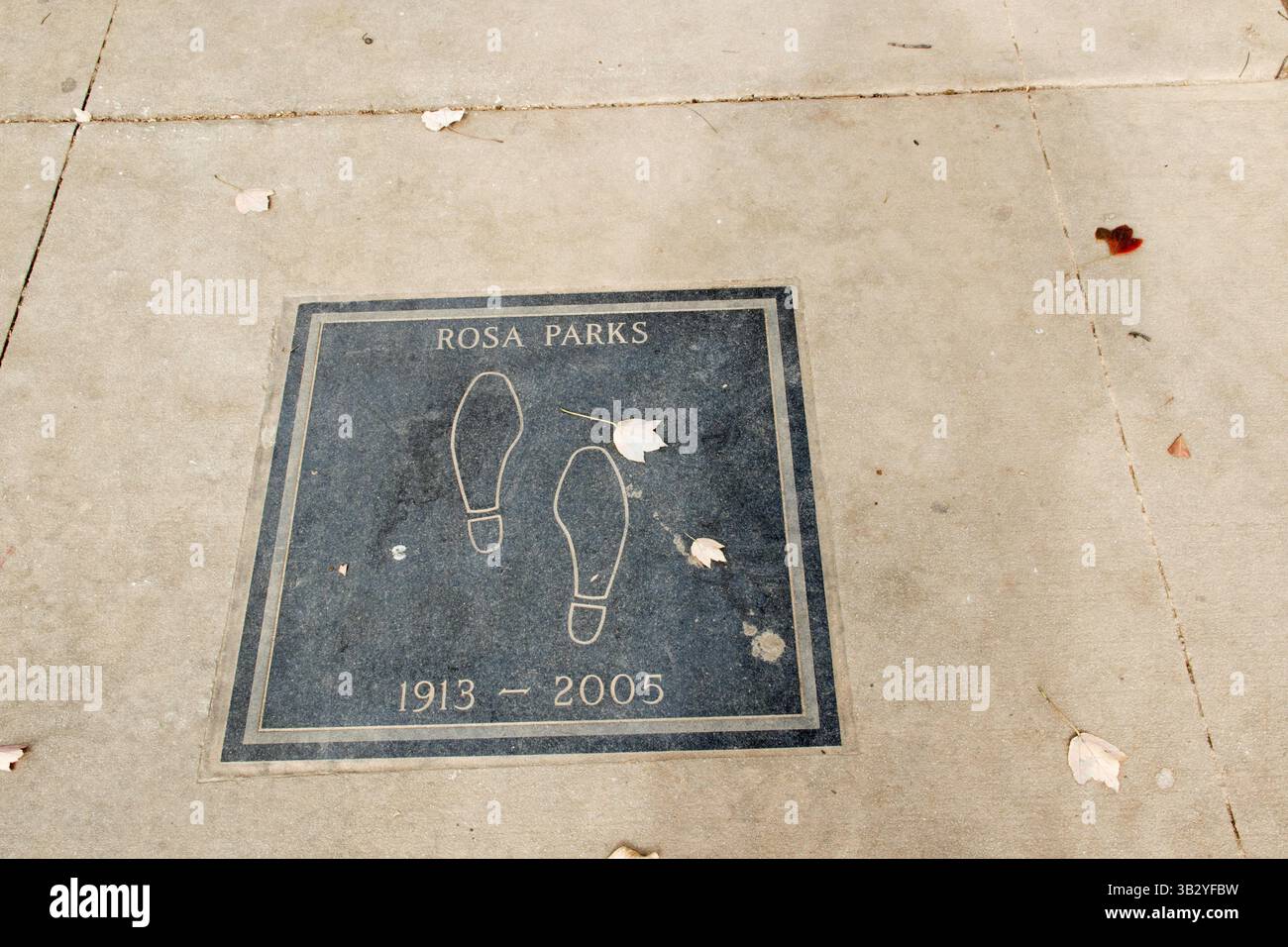 Nov. 16, 2015 - Plaques honoring civil rights leader Rosa Parks on the ...