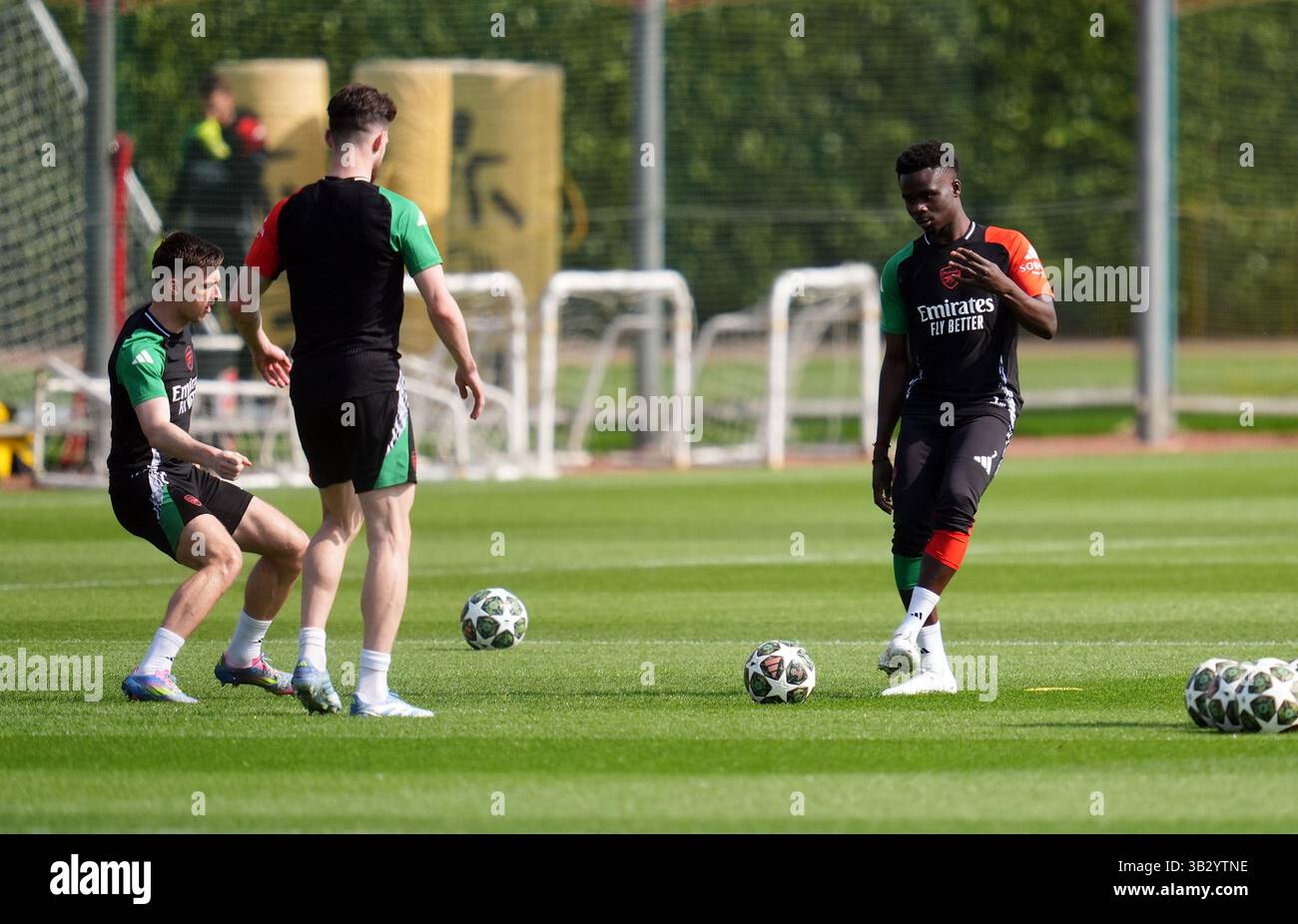 Arsenal's Bukayo Saka during a training session at the Sobha Realty ...