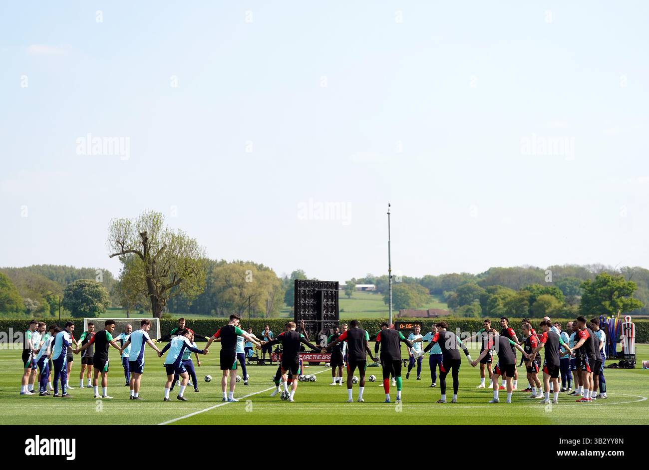 Arsenal players during a training session at the Sobha Realty Training ...
