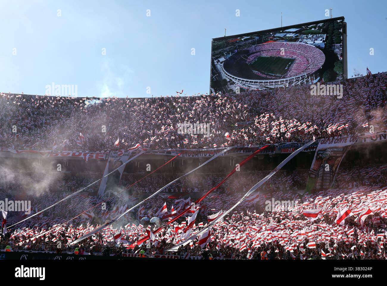 River Plate fans cheer for their team before the 2025 Apertura ...