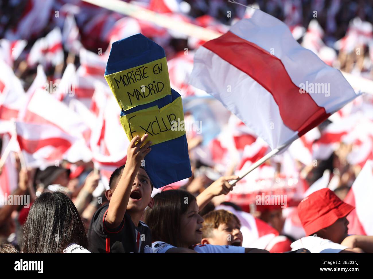 River Plate fans cheer for their team before the 2025 Apertura ...