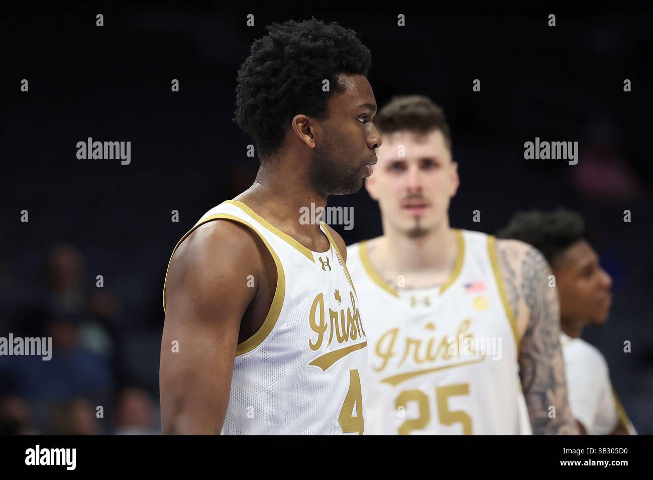 CHARLOTTE, NC - MARCH 11: Notre Dame Fighting Irish guard Sir Mohammed ...