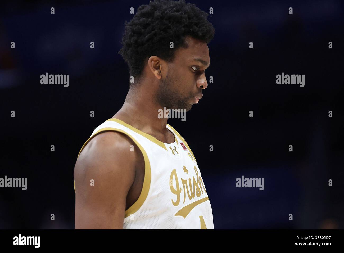 CHARLOTTE, NC - MARCH 11: Notre Dame Fighting Irish guard Sir Mohammed ...