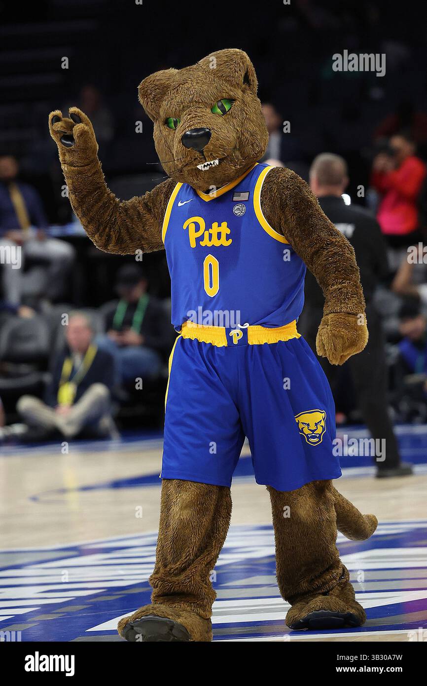 CHARLOTTE, NC - MARCH 11: Pitt mascot performs during the ACC Men's ...