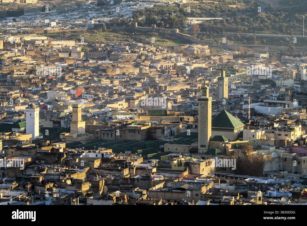 Medina in fes aerial top view hi-res stock photography and images - Alamy