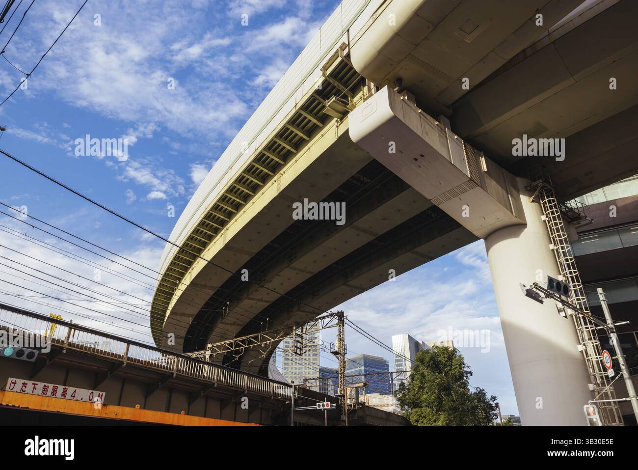 OSAKA, JAPAN - SEPTEMBER 25 2024: The famous 'highway thru a building ...