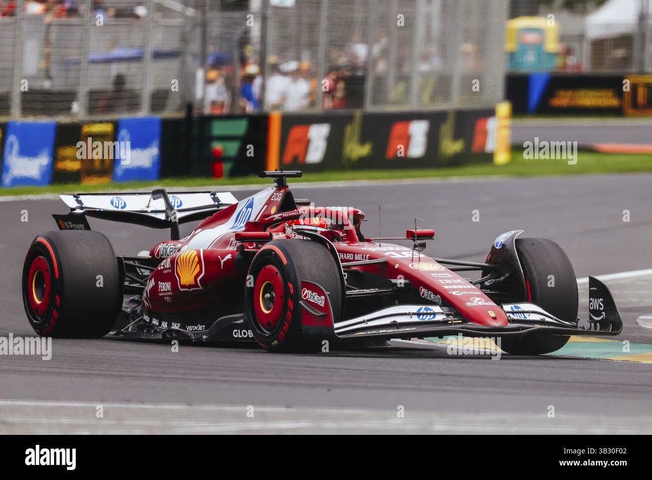 Charles Leclerc of Monaco drives the Scuderia Ferrari HP SF-25 during third practice in the 2025 ...