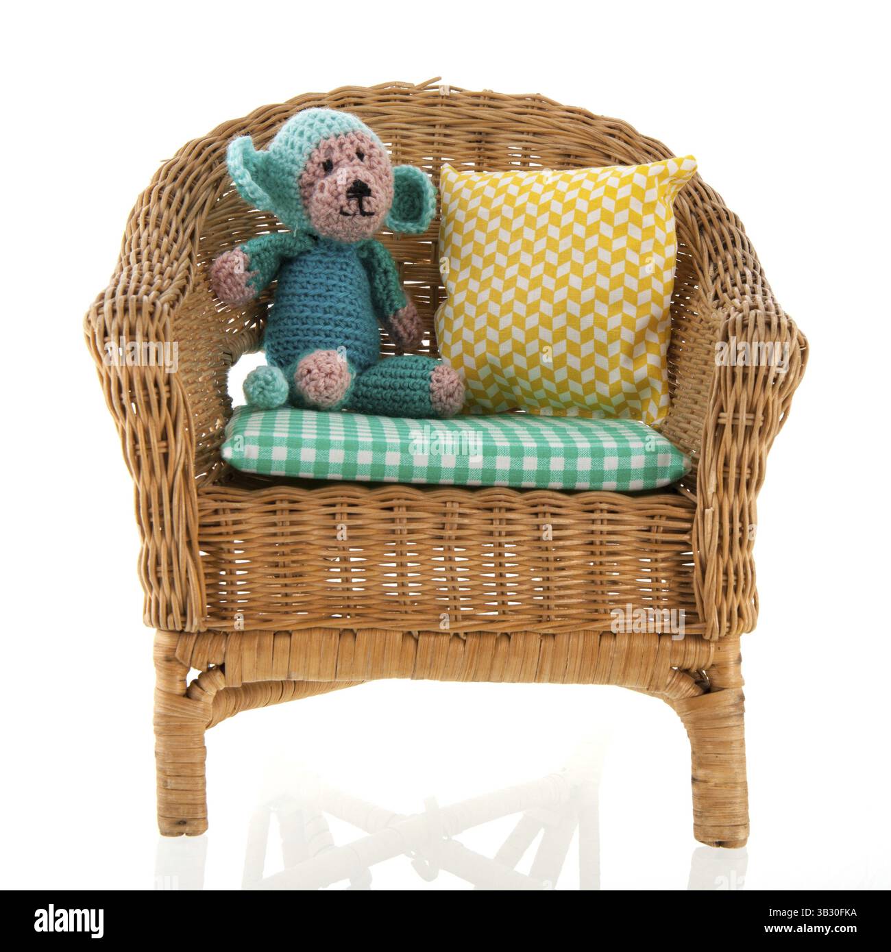 A wicker chair Cut Out Stock Images & Pictures - Alamy