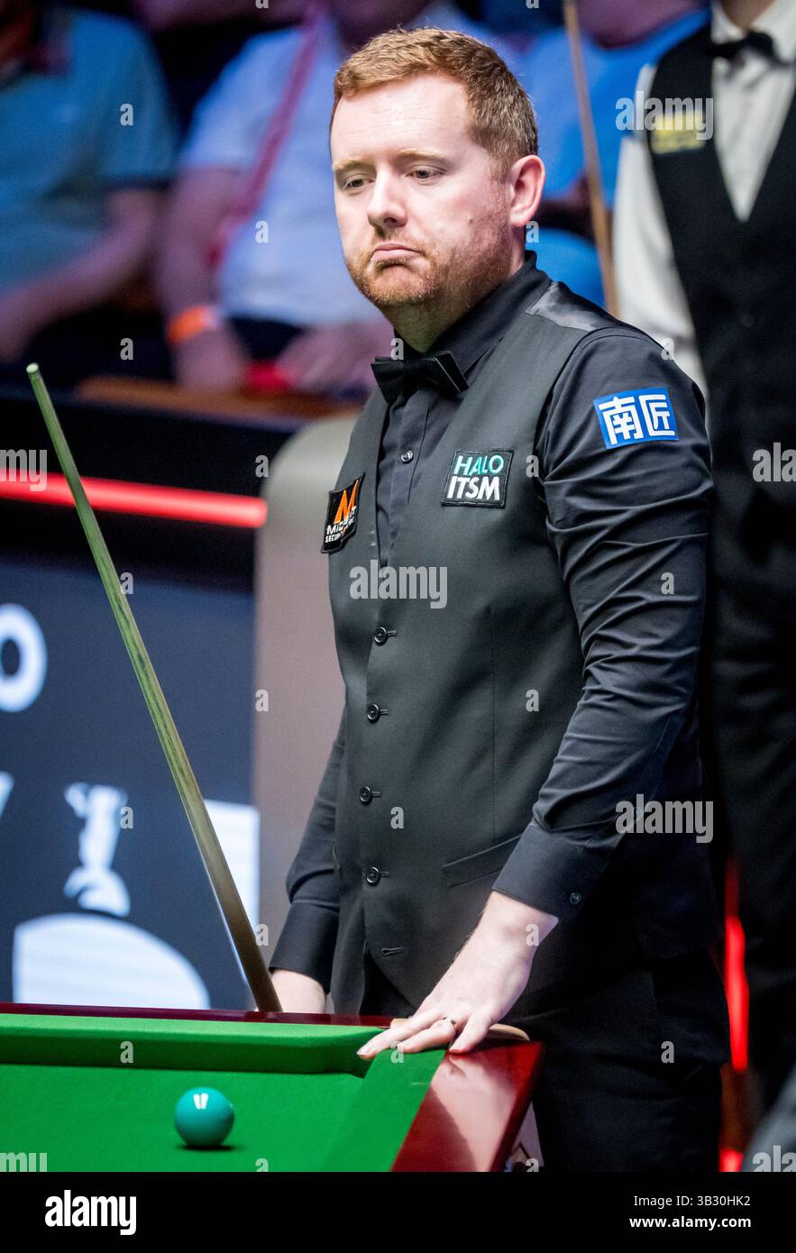 Ben Woollaston during his match against Si Jiahui, on day ten of the ...