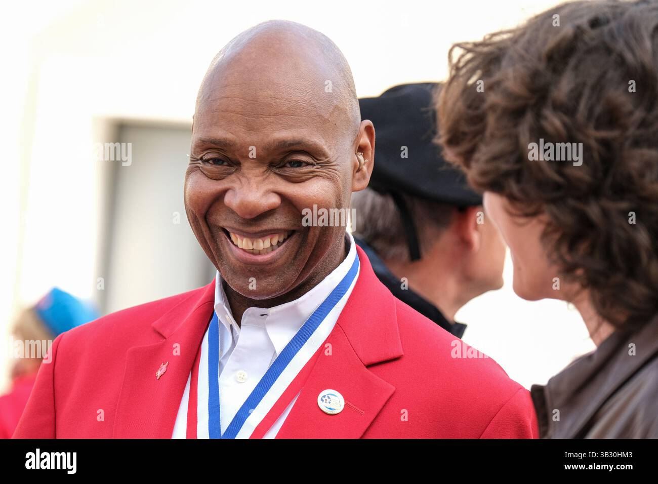 Campomarino, Italy. 23rd Apr, 2025. Jerry "Hawk" Burton, Past President of National Tuskegee ...