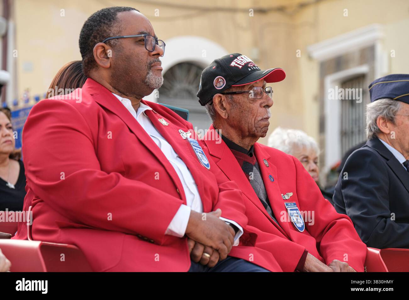 Campomarino, Italy. 23rd Apr, 2025. Lt. Col. USAF (ret.) Leon Butler ...