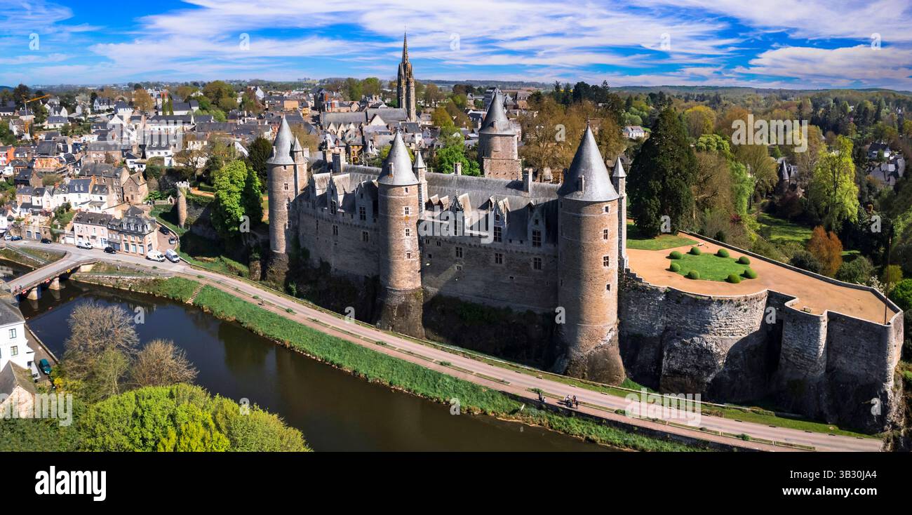 France most beautiful medieval castles - Josselin , scenic fortress and ...