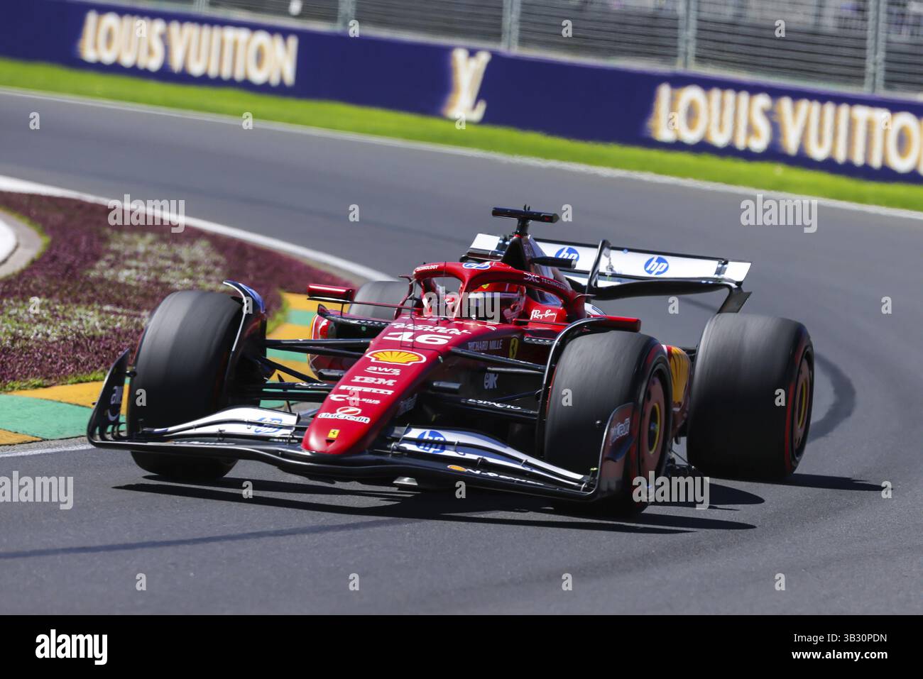 MELBOURNE, AUSTRALIA - MARCH 14: Charles Leclerc of Monaco drives the Scuderia Ferrari HP SF-25 ...