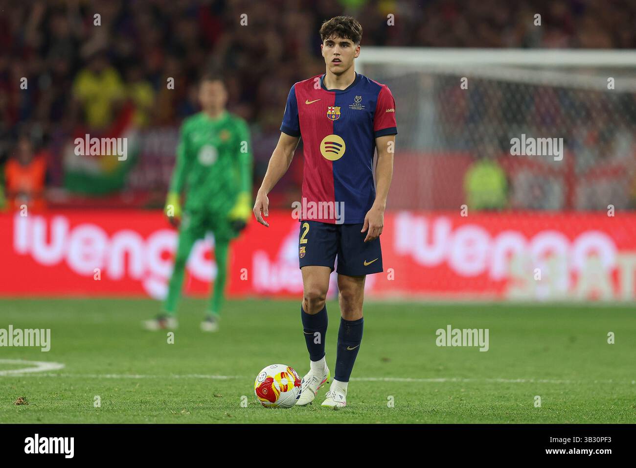 Sevilla, Spain. 27th Apr, 2025. Pau Cubarsi of FC Barcelona during the ...