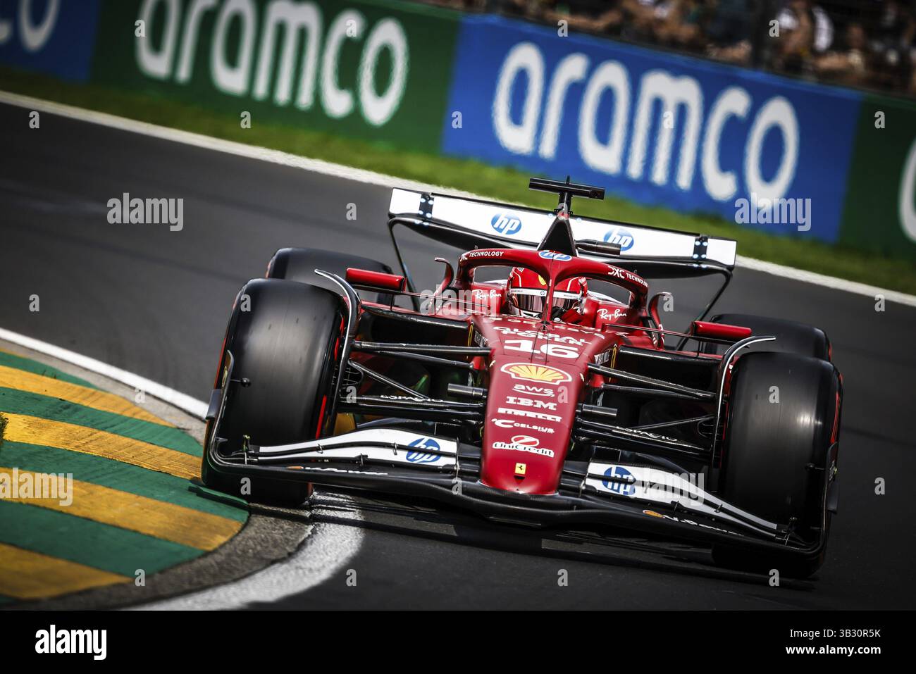 MELBOURNE, AUSTRALIA - MARCH 15: Charles Leclerc of Monaco drives the Scuderia Ferrari HP SF-25 ...