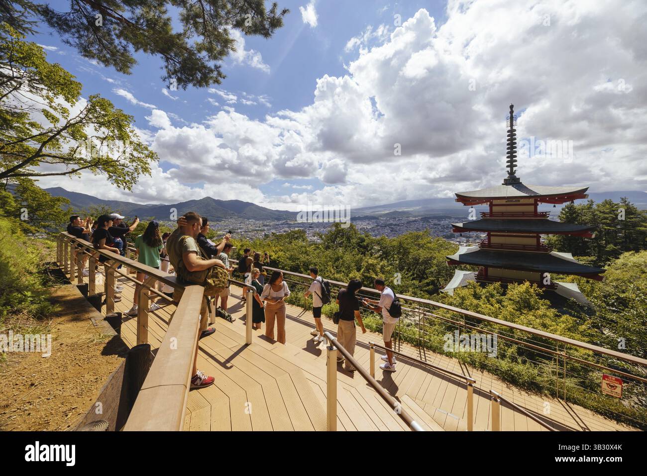 FUJIYOSHIDA CITY, JAPAN - SEPT 17TH, 2024: Arakura Fuji Sengen-jinja Shrine in Arakurayama ...