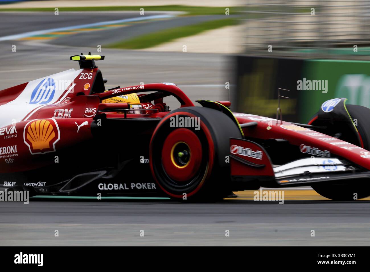 Lewis Hamilton of Great Britain drives the Scuderia Ferrari HP SF-25 ...
