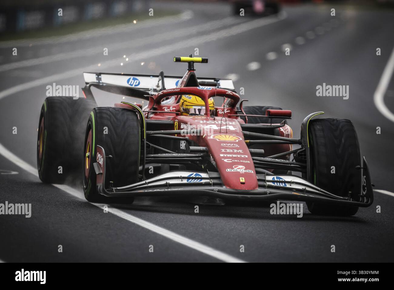 Lewis Hamilton of Great Britain drives the Scuderia Ferrari HP SF-25 ...