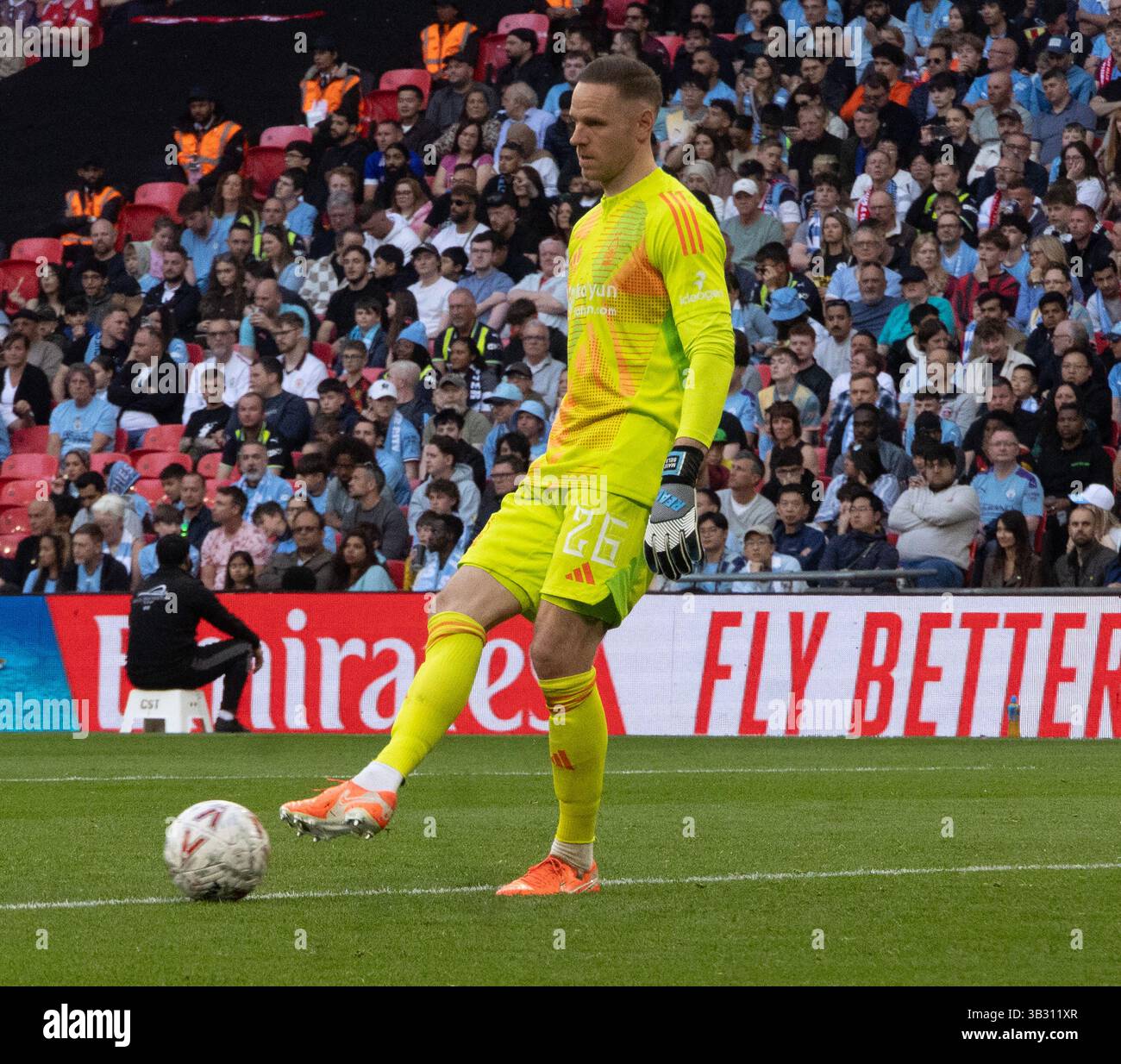 London, UK. 27th Apr, 2025. Matz Sels of Nottingham Forest in action ...