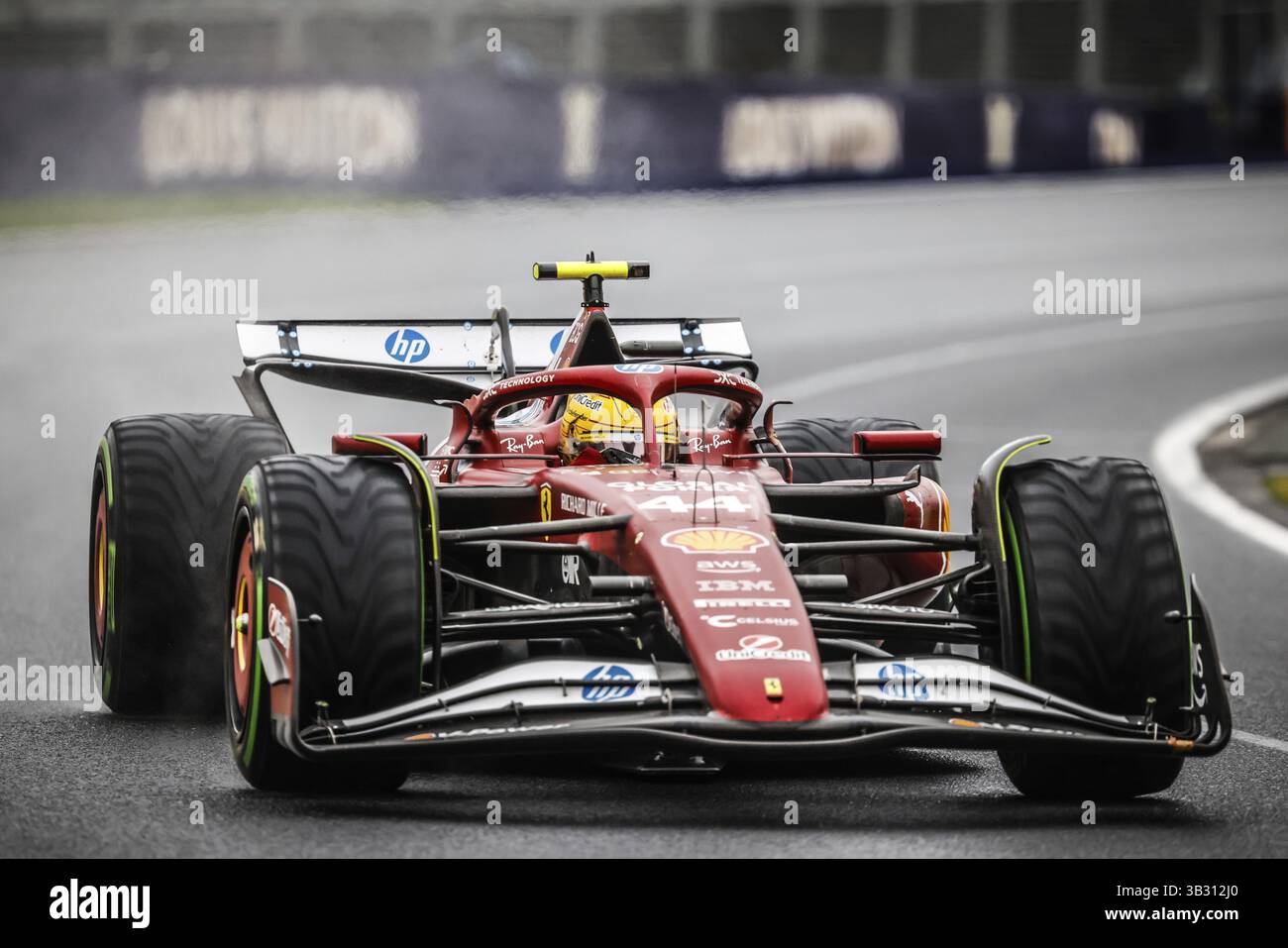 Lewis Hamilton of Great Britain drives the Scuderia Ferrari HP SF-25 ...