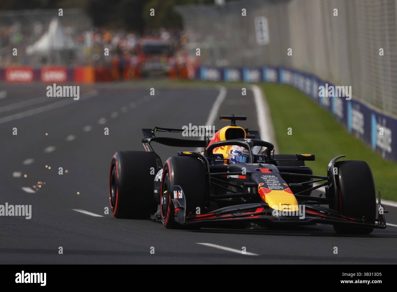 MELBOURNE, AUSTRALIA - MARCH 14: Max Verstappen of the Netherlands drives the Oracle Red Bull ...