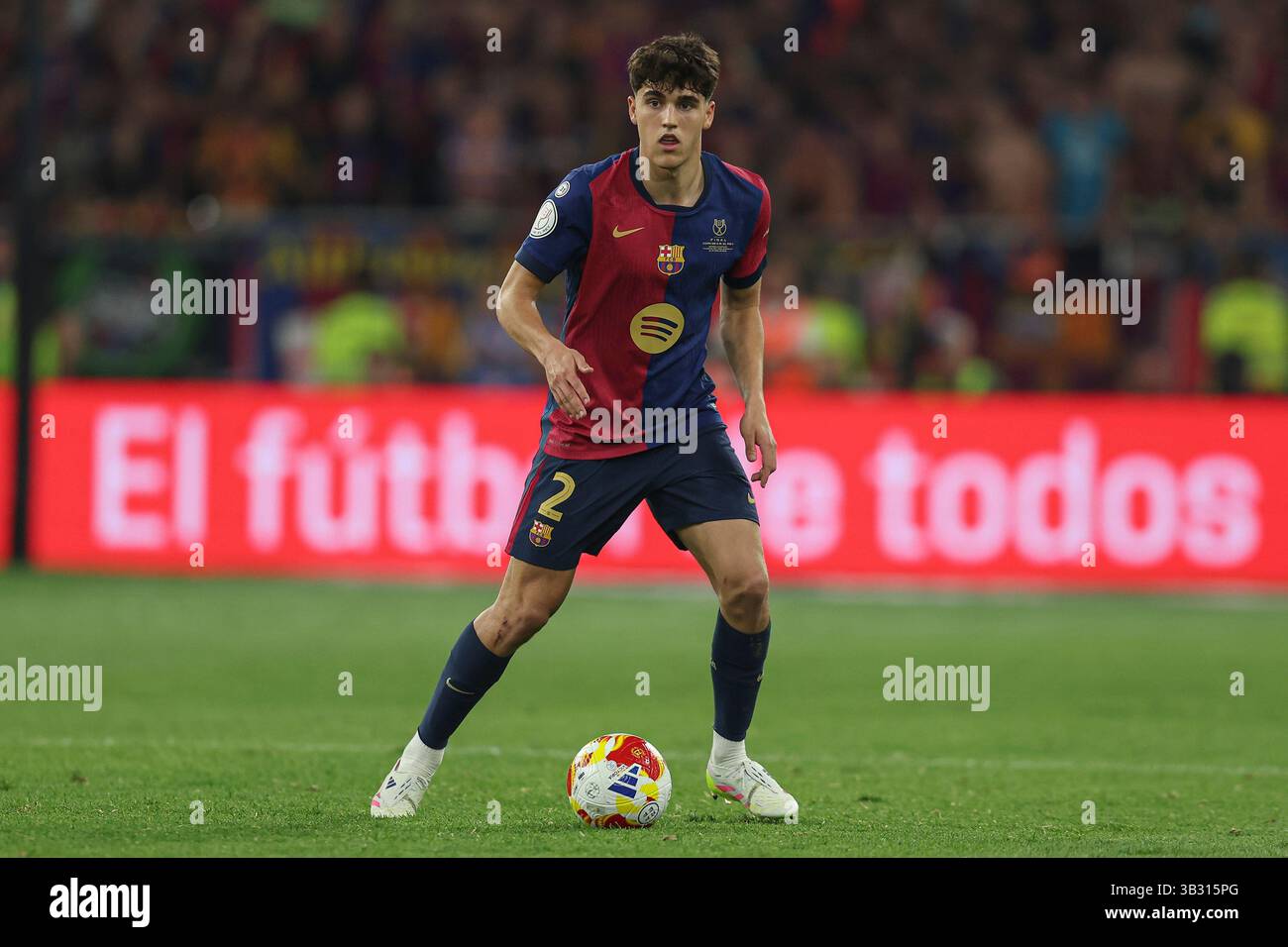 Sevilla, Spain. 27th Apr, 2025. Pau Cubarsi of FC Barcelona during the ...