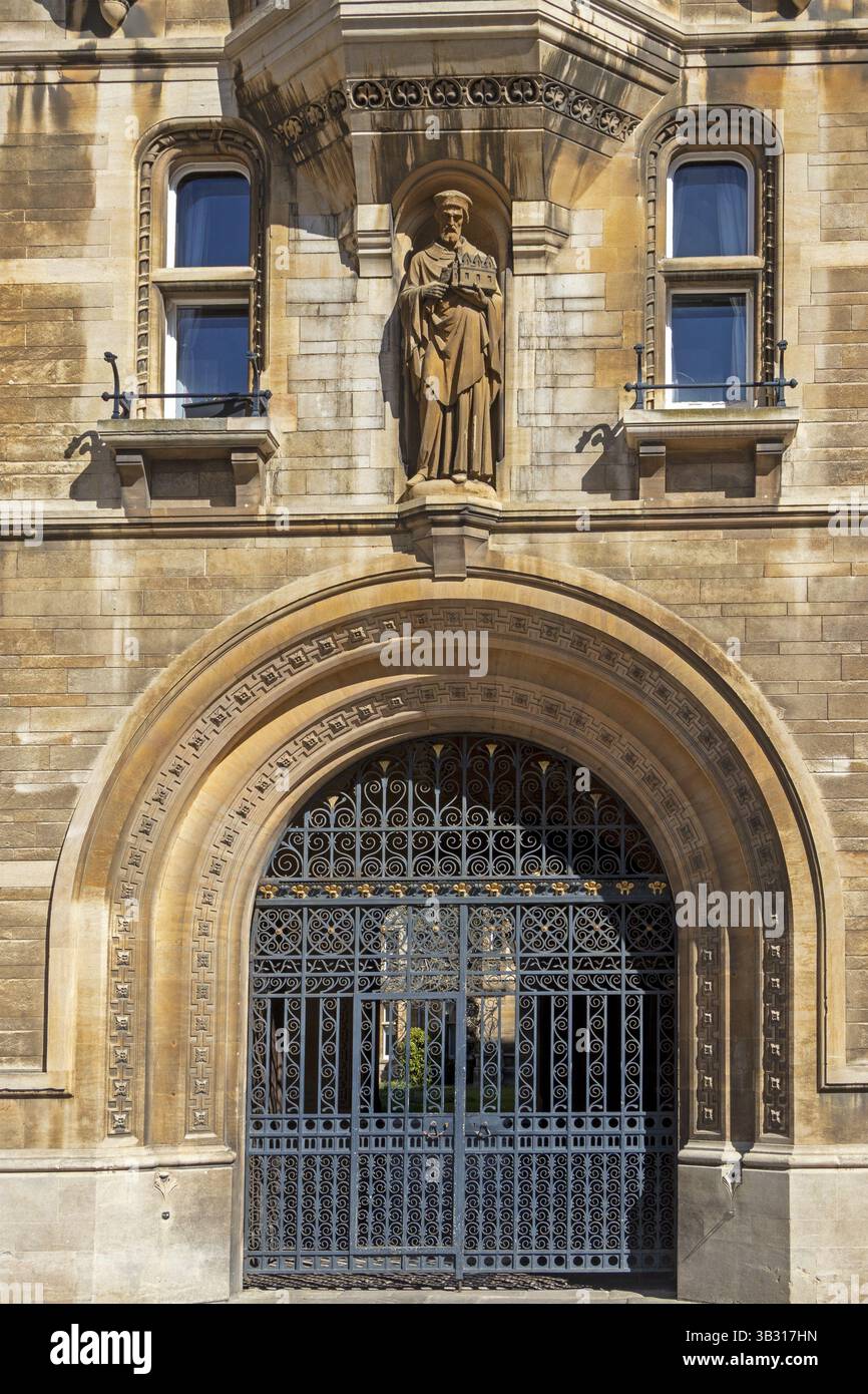 Entrance gate, Waterhouse Building, Gonville and Caius College, King's ...