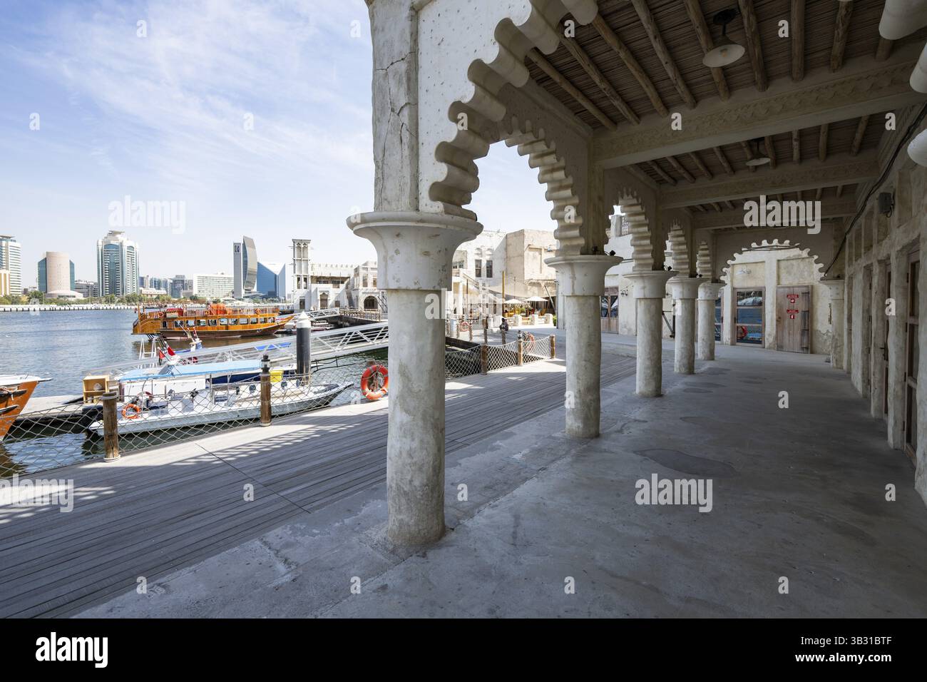 Old Town Dubai, Dubai, United Arab Emirates, Asia Stock Photo - Alamy