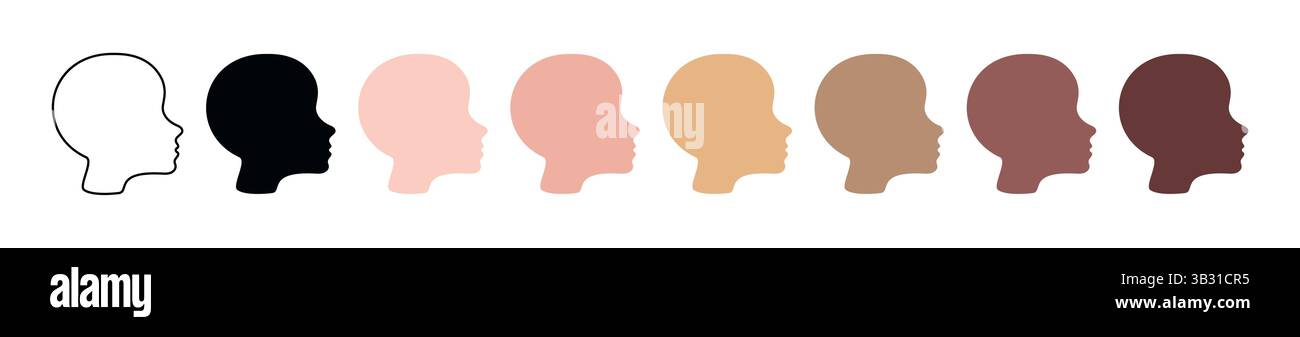 Multicultural faces Stock Vector Images - Alamy