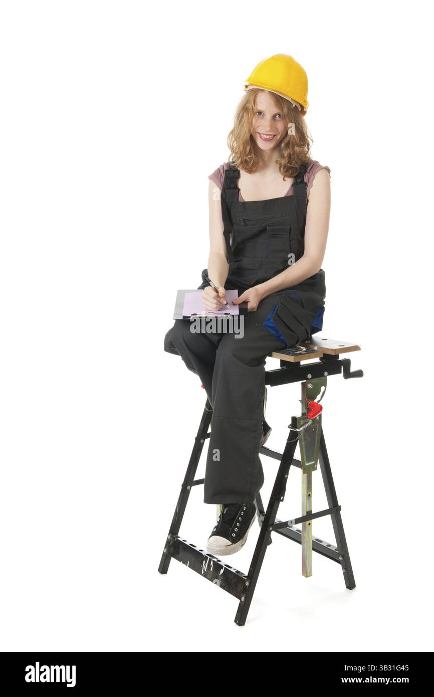 Female staff working in Cut Out Stock Images & Pictures - Alamy