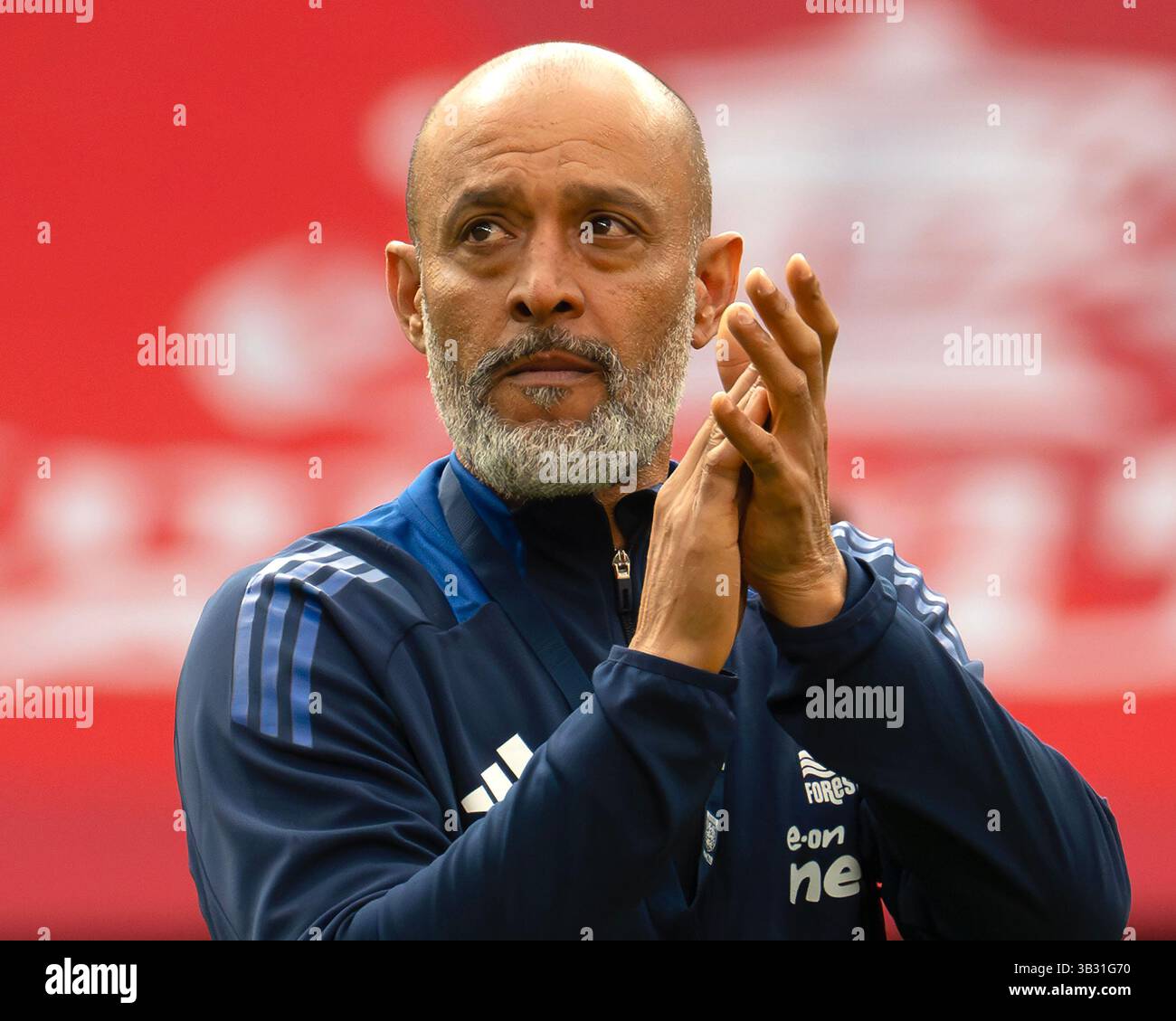 London, UK. 27th Apr, 2025. Nuno Espirito Santo, the Nottingham Forest ...