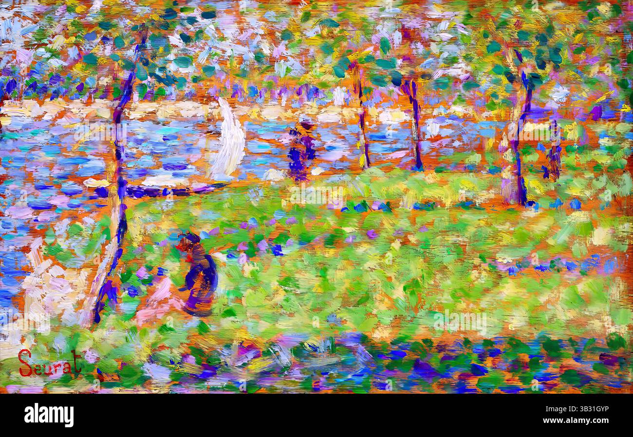 Preliminary study for "A Sunday Afternoon on the Island of La Grande ...