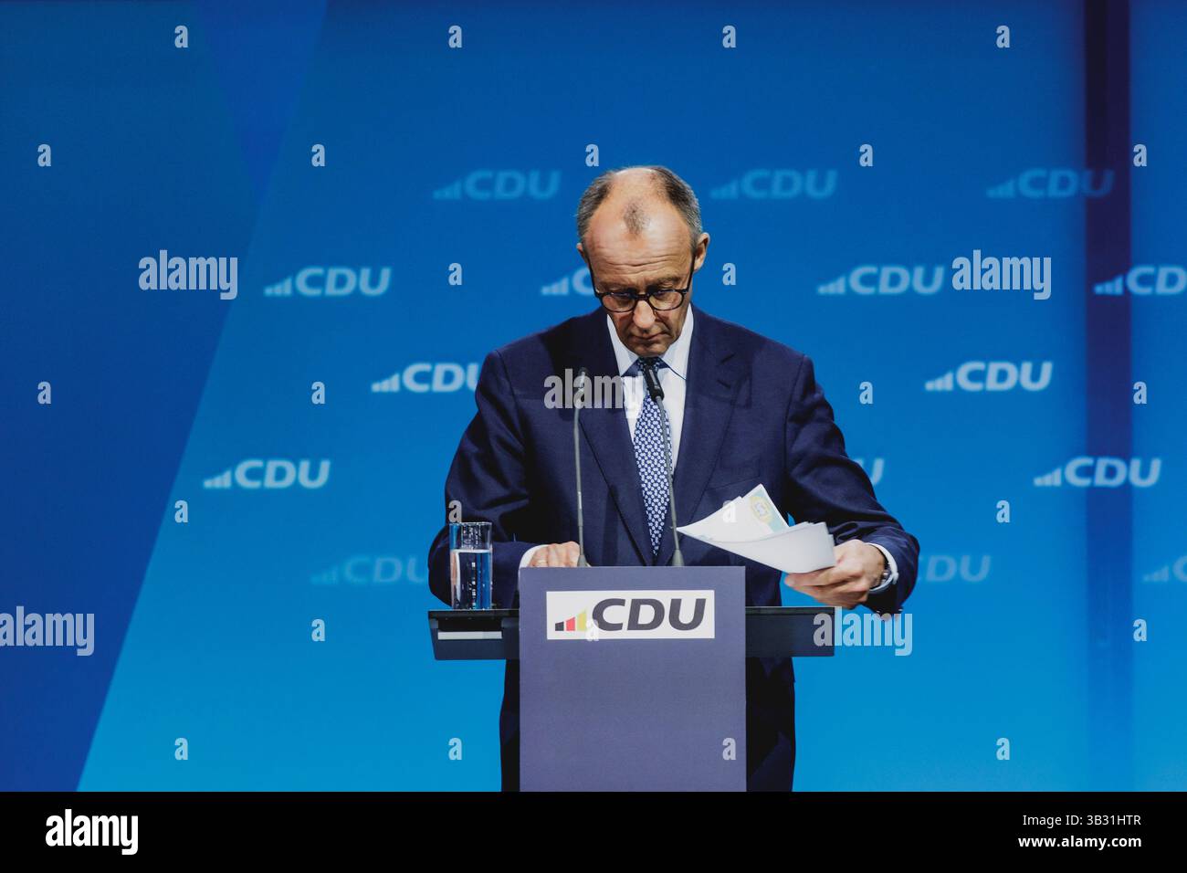 Friedrich Merz, CDU party chairman, pictured at the CDU Federal ...