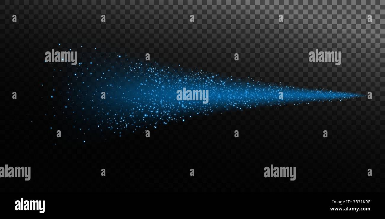 A vibrant blue spray effect ideal for enhancing digital designs, unique ...